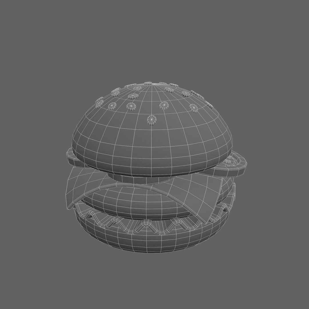 Chicken Burger 3D Model - TurboSquid 1968819