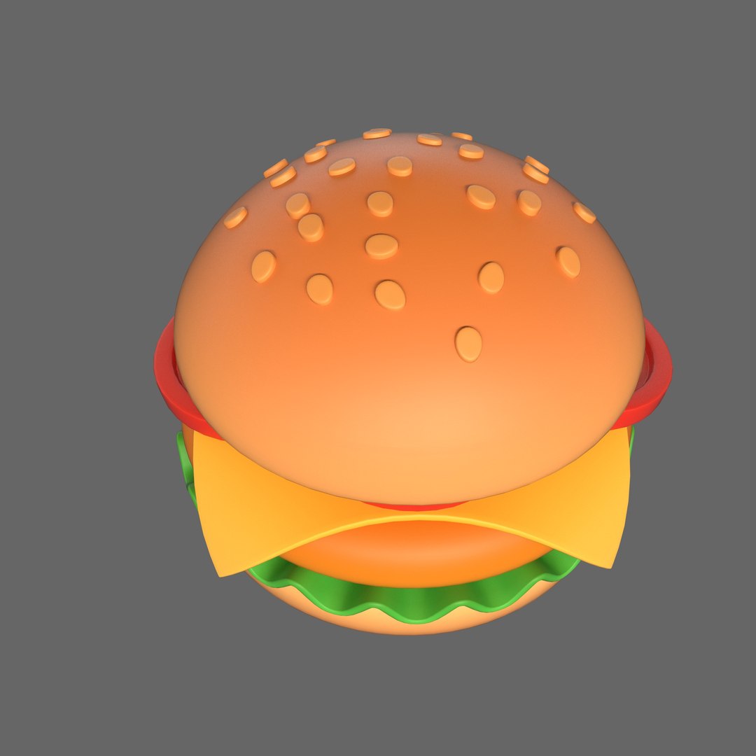 Chicken Burger 3D Model - TurboSquid 1968819