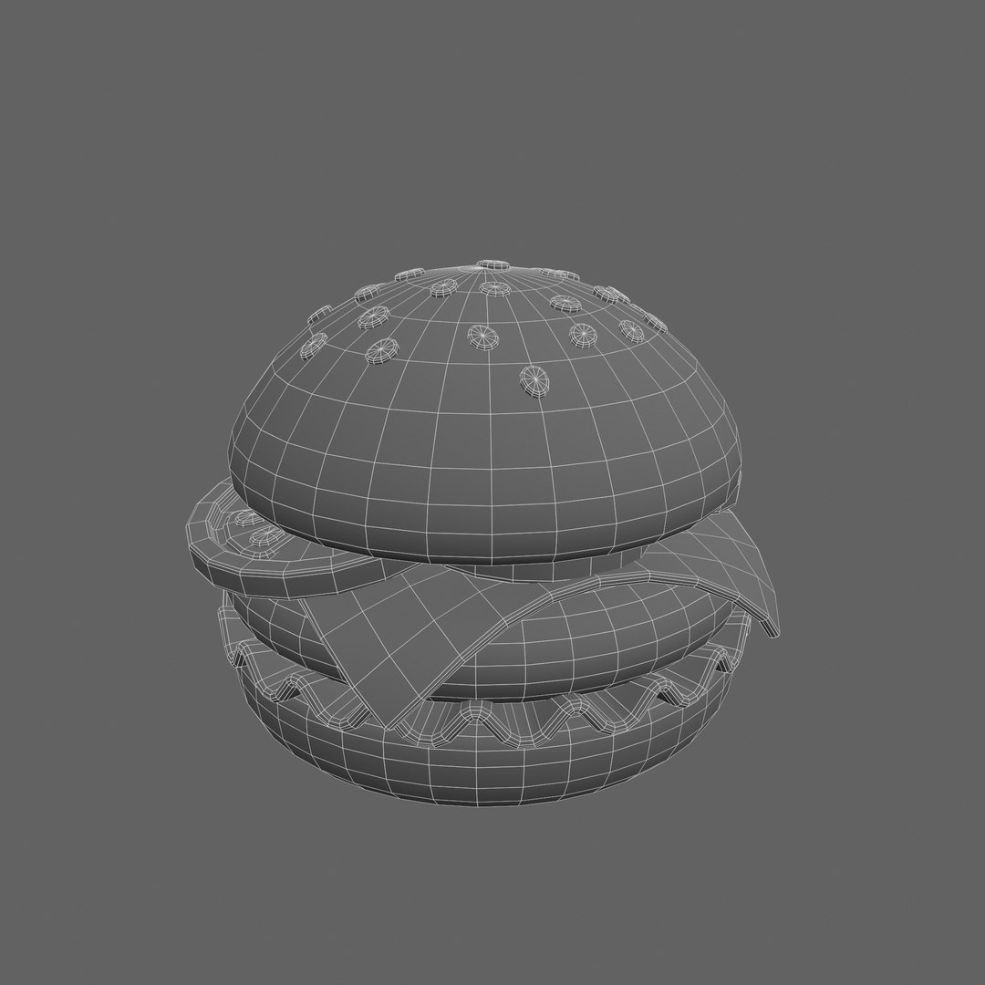 Chicken Burger 3D Model - TurboSquid 1968819