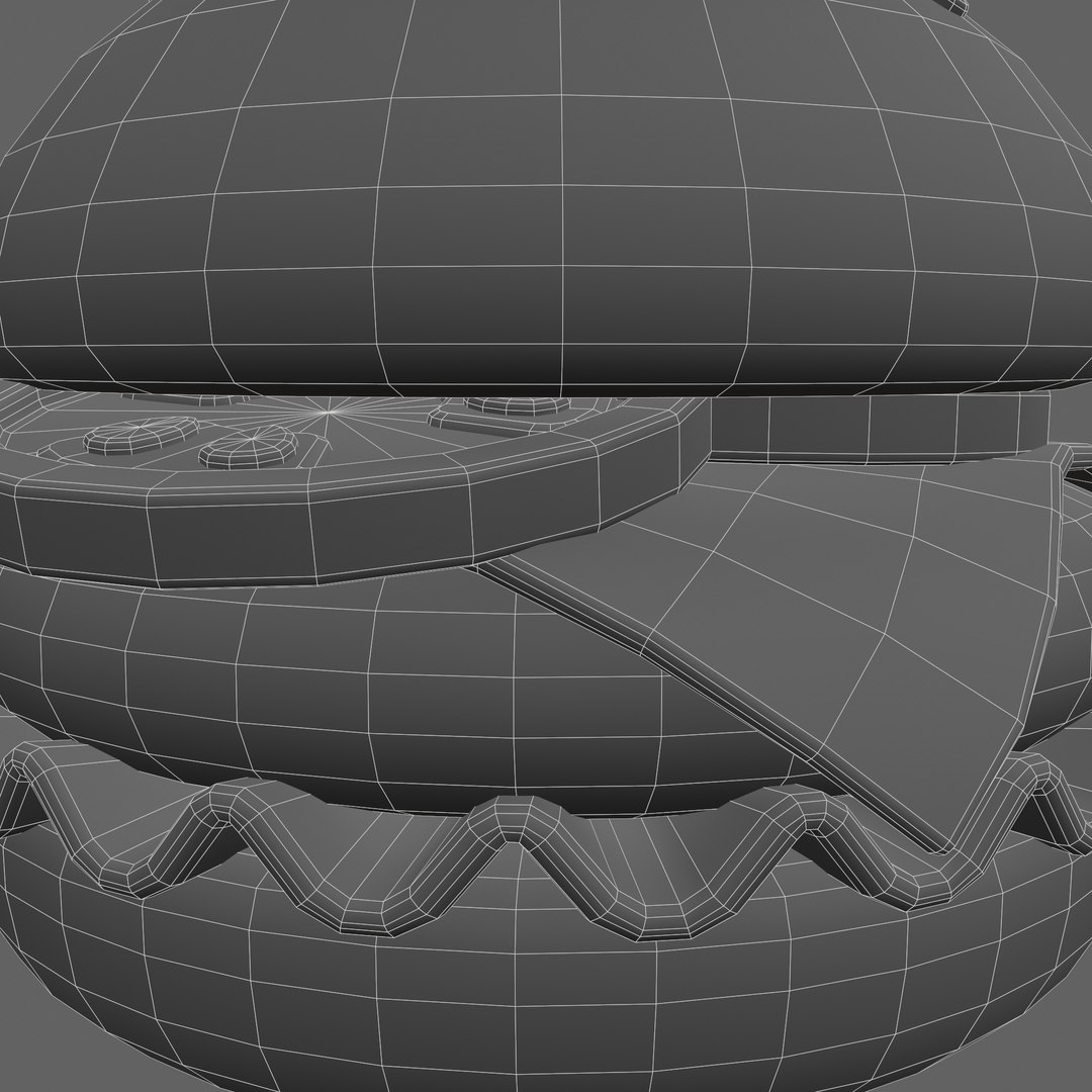 Chicken Burger 3D Model - TurboSquid 1968819