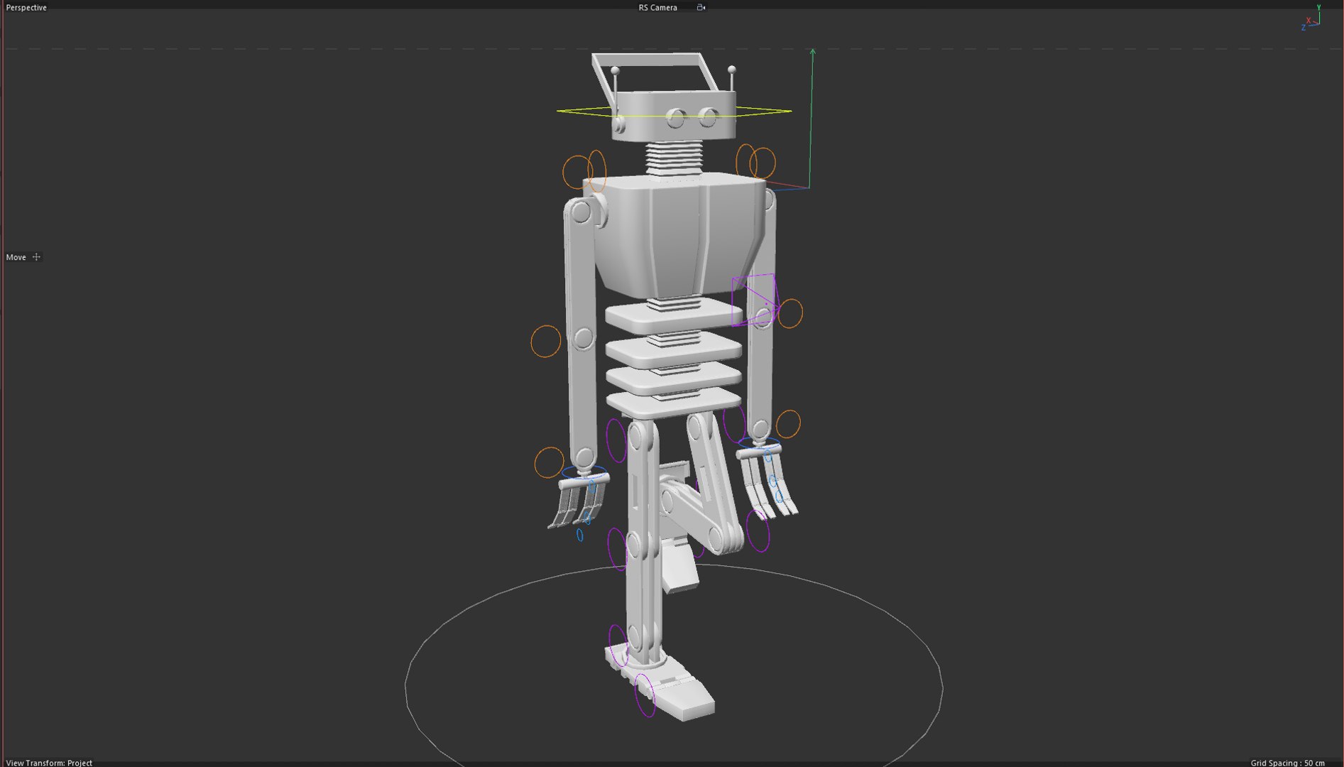 Abstract Robot With Glow Elements 3D Model - TurboSquid 2091741