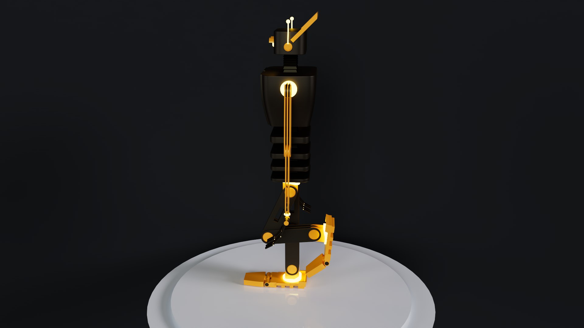 Abstract Robot With Glow Elements 3D Model - TurboSquid 2091741