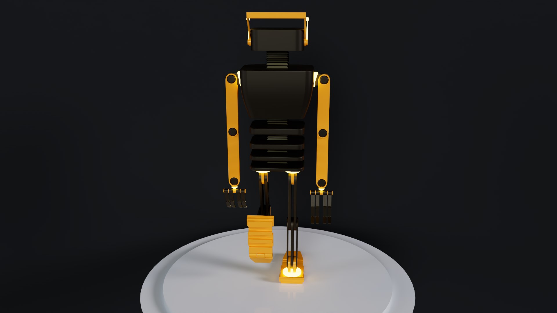 Abstract Robot With Glow Elements 3D Model - TurboSquid 2091741