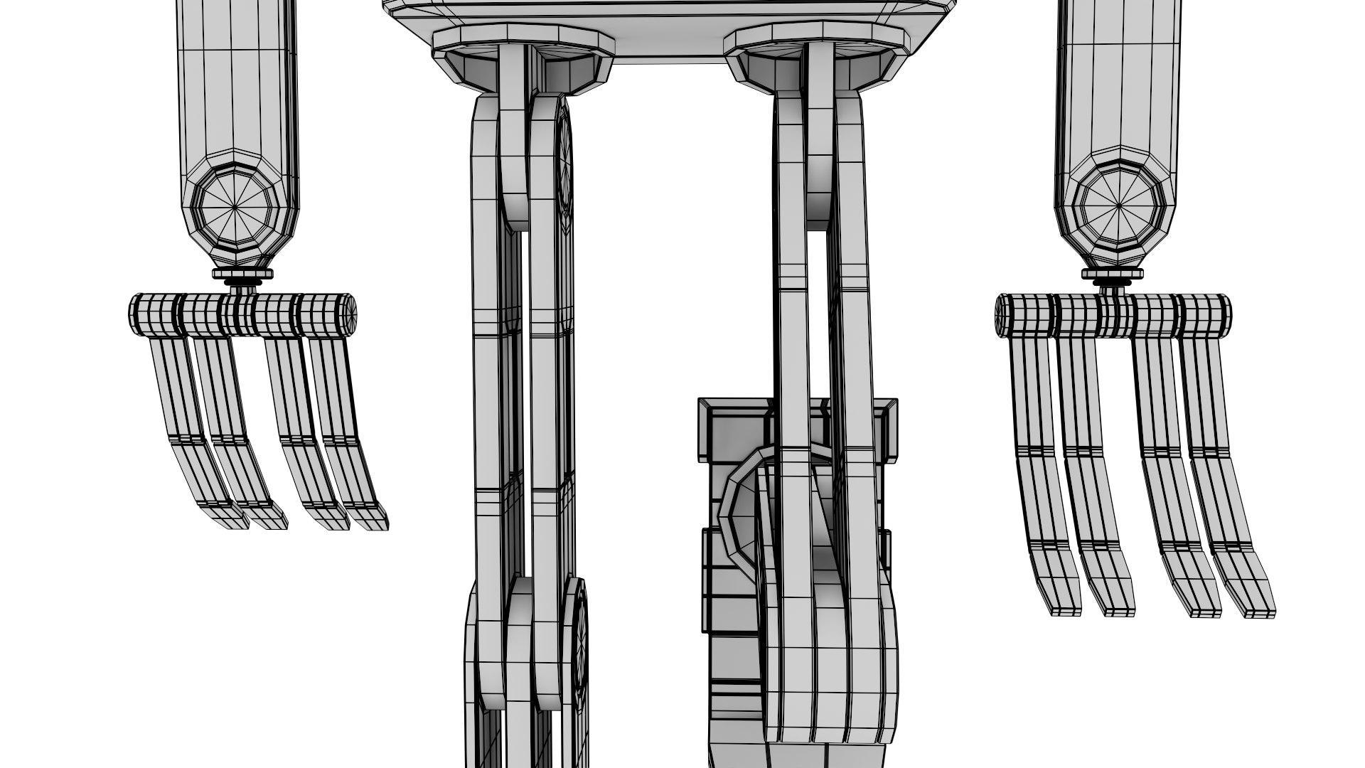 Abstract Robot With Glow Elements 3D Model - TurboSquid 2091741