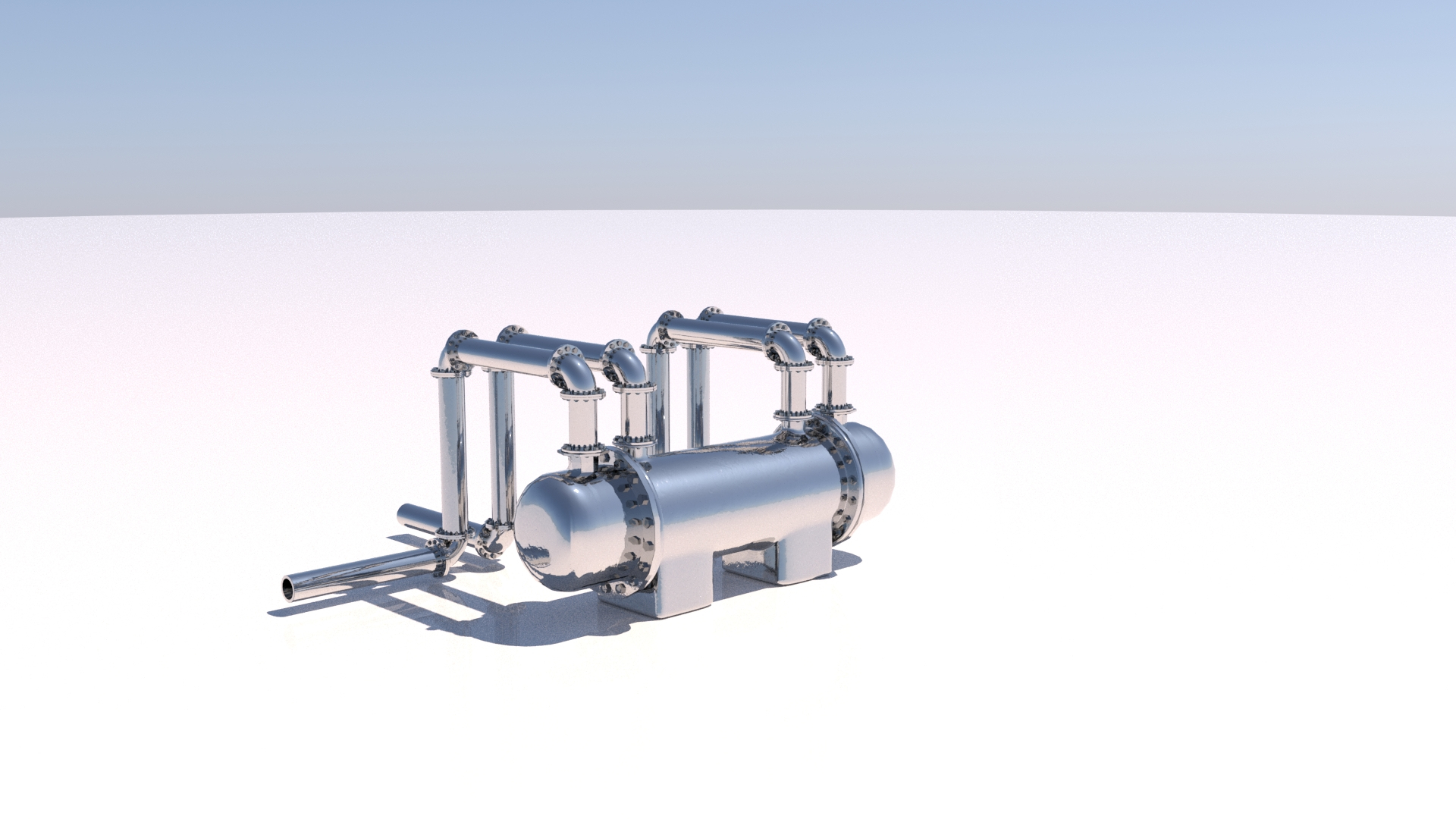 3D Refinery Shell and Tube Heat Exchanger - TurboSquid 2177042