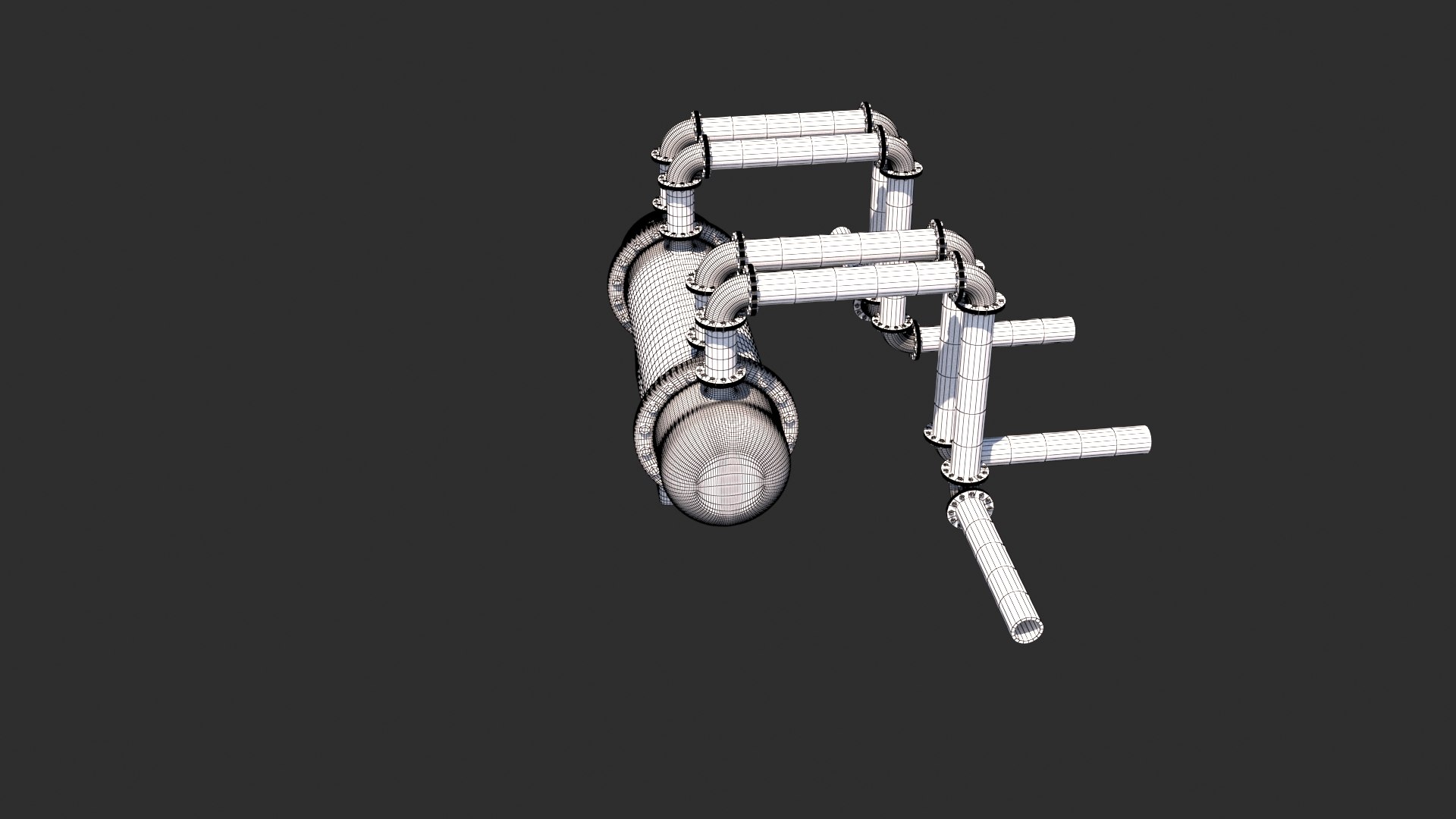 3D Refinery Shell And Tube Heat Exchanger - TurboSquid 2177042