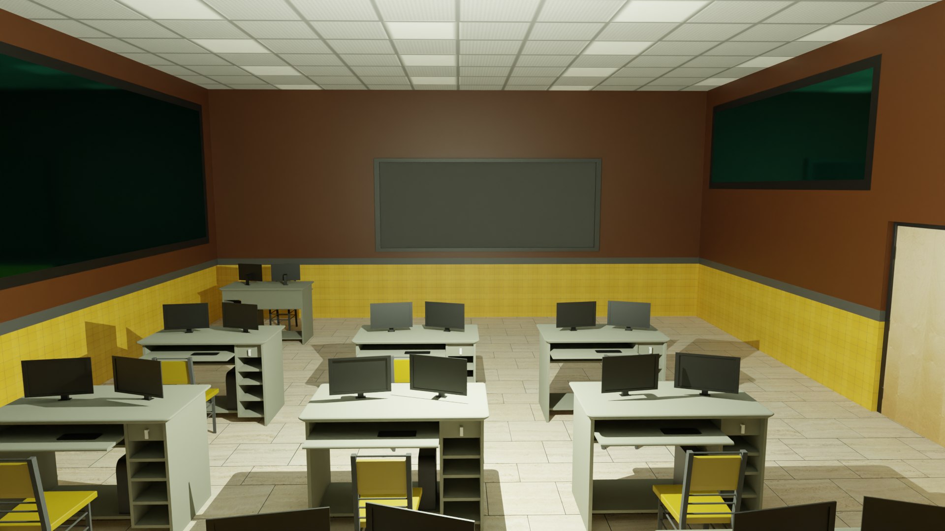 3D University Interior - TurboSquid 2140293