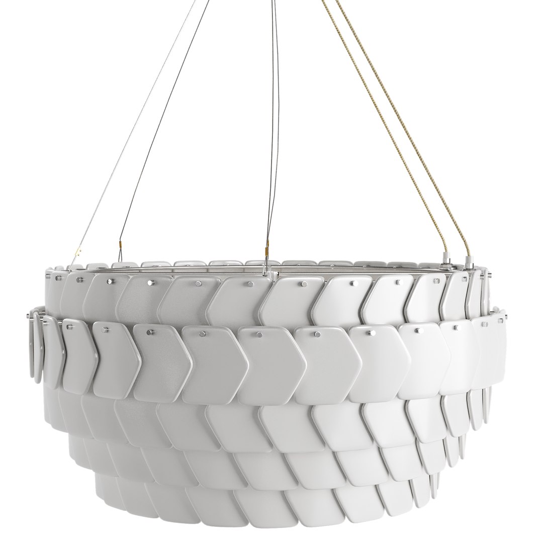 3D Anthropologie Pembridge Bone China Pendant Lamp Model - TurboSquid ...