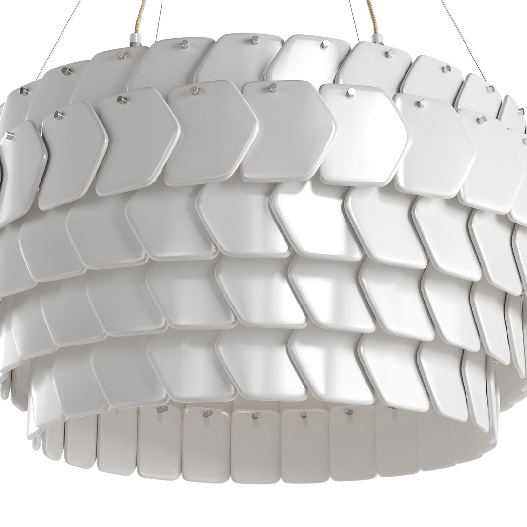 3D Anthropologie Pembridge Bone China Pendant Lamp Model - TurboSquid ...