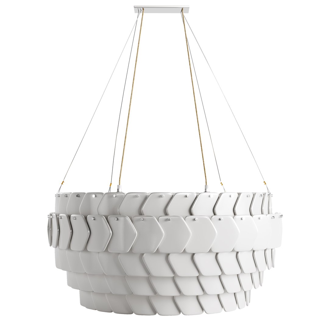 3D Anthropologie Pembridge Bone China Pendant Lamp Model - TurboSquid ...