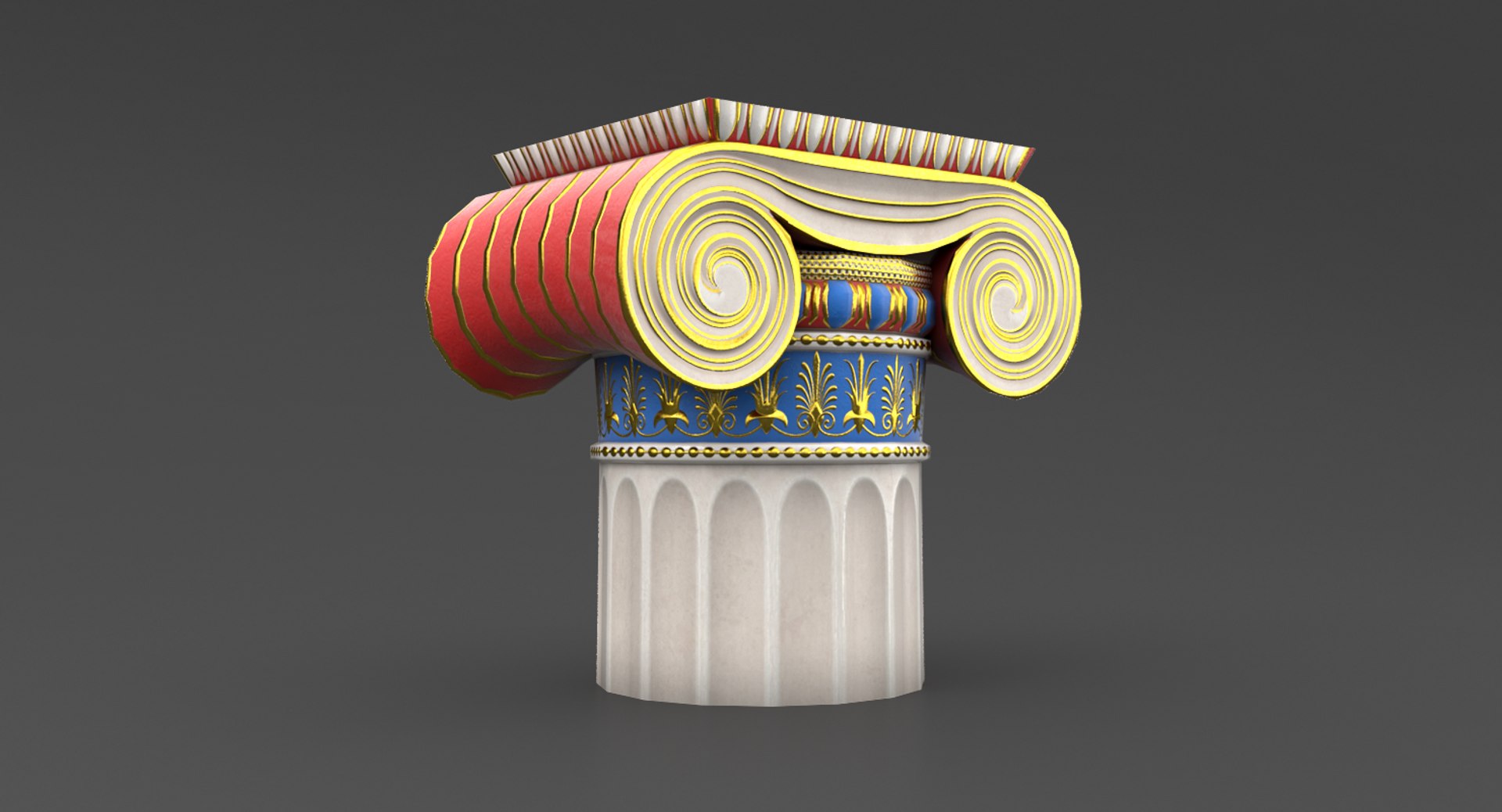 3D Ionian Column - TurboSquid 1410907