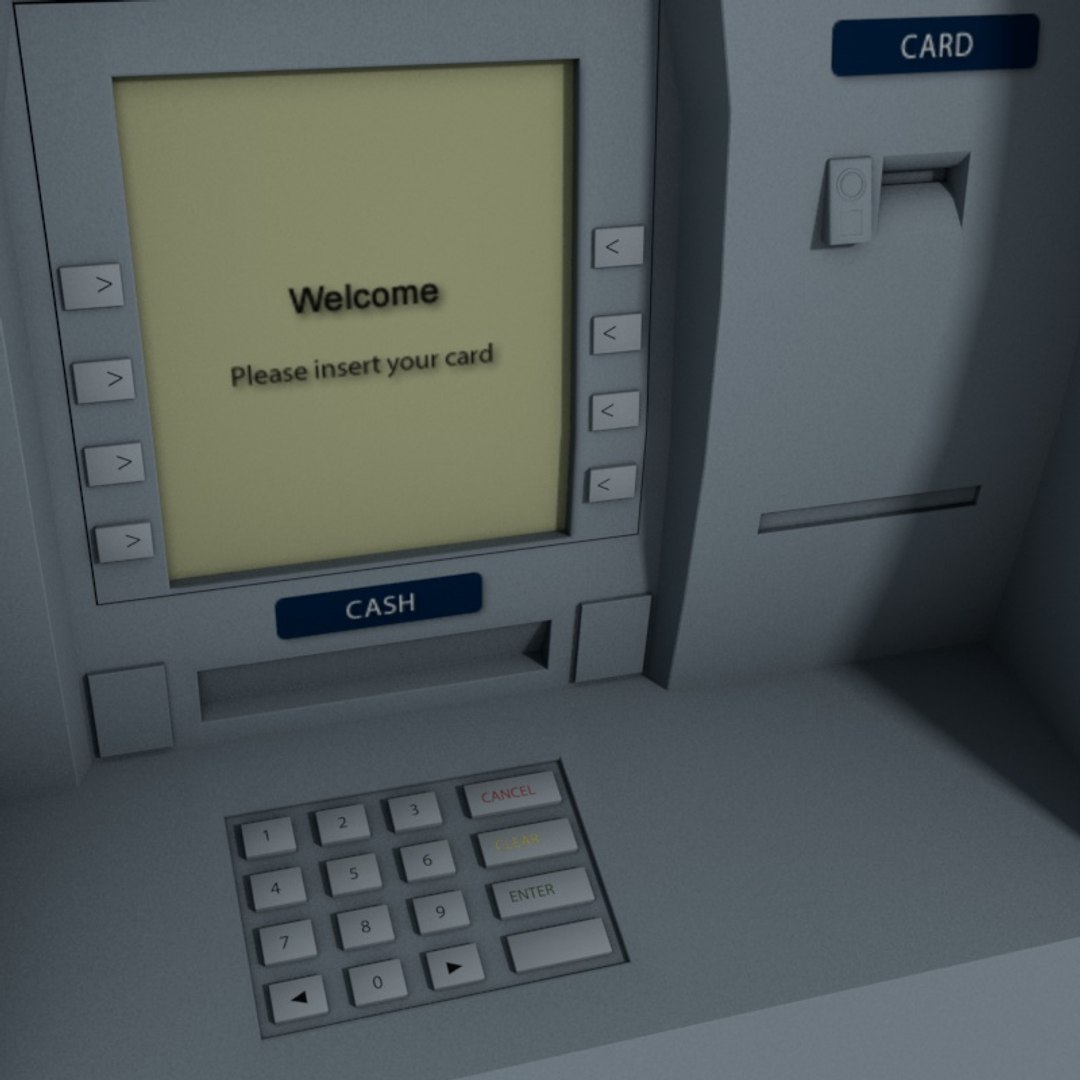 Atm Cash Machine 3d Model
