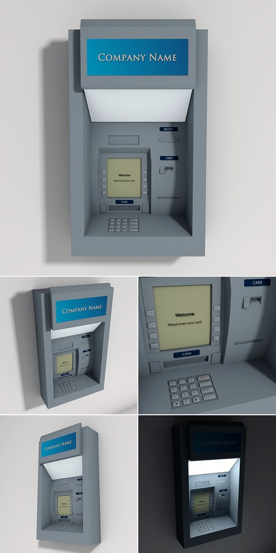 Atm Cash Machine 3d Model