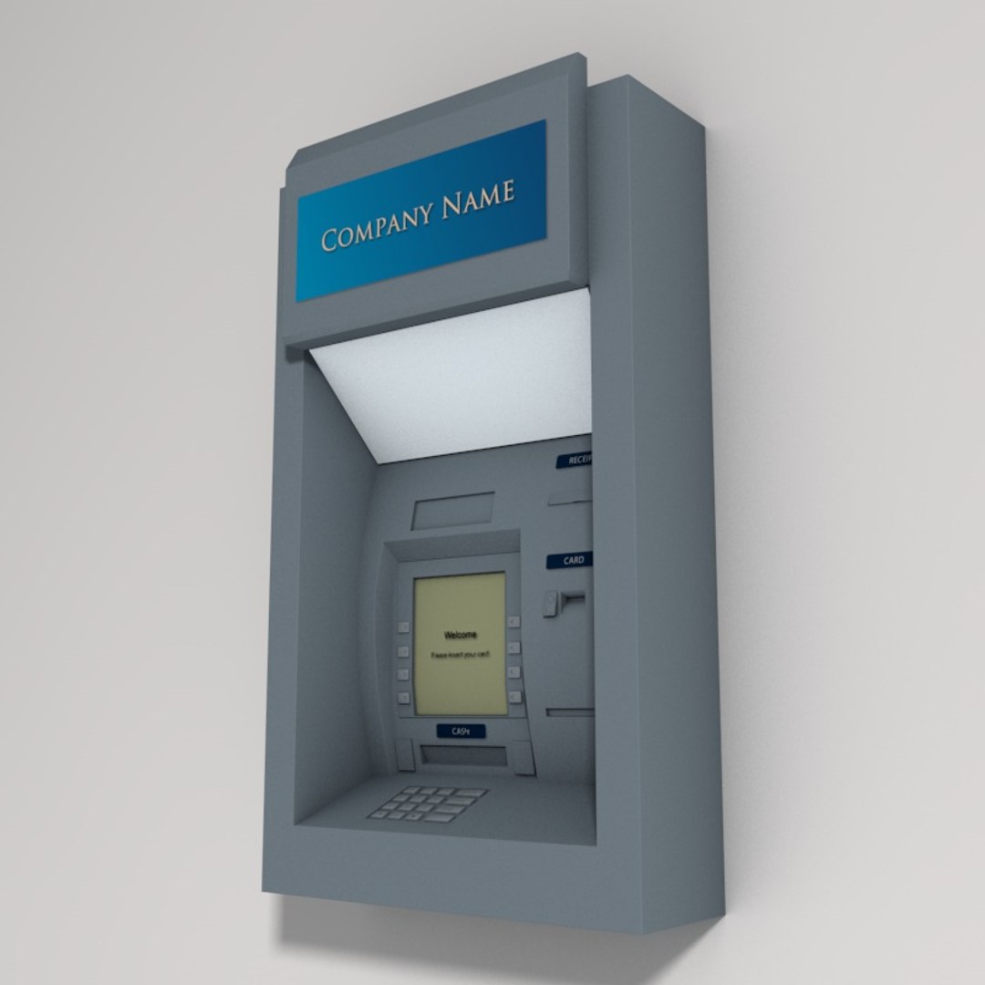 Atm Cash Machine 3d Model