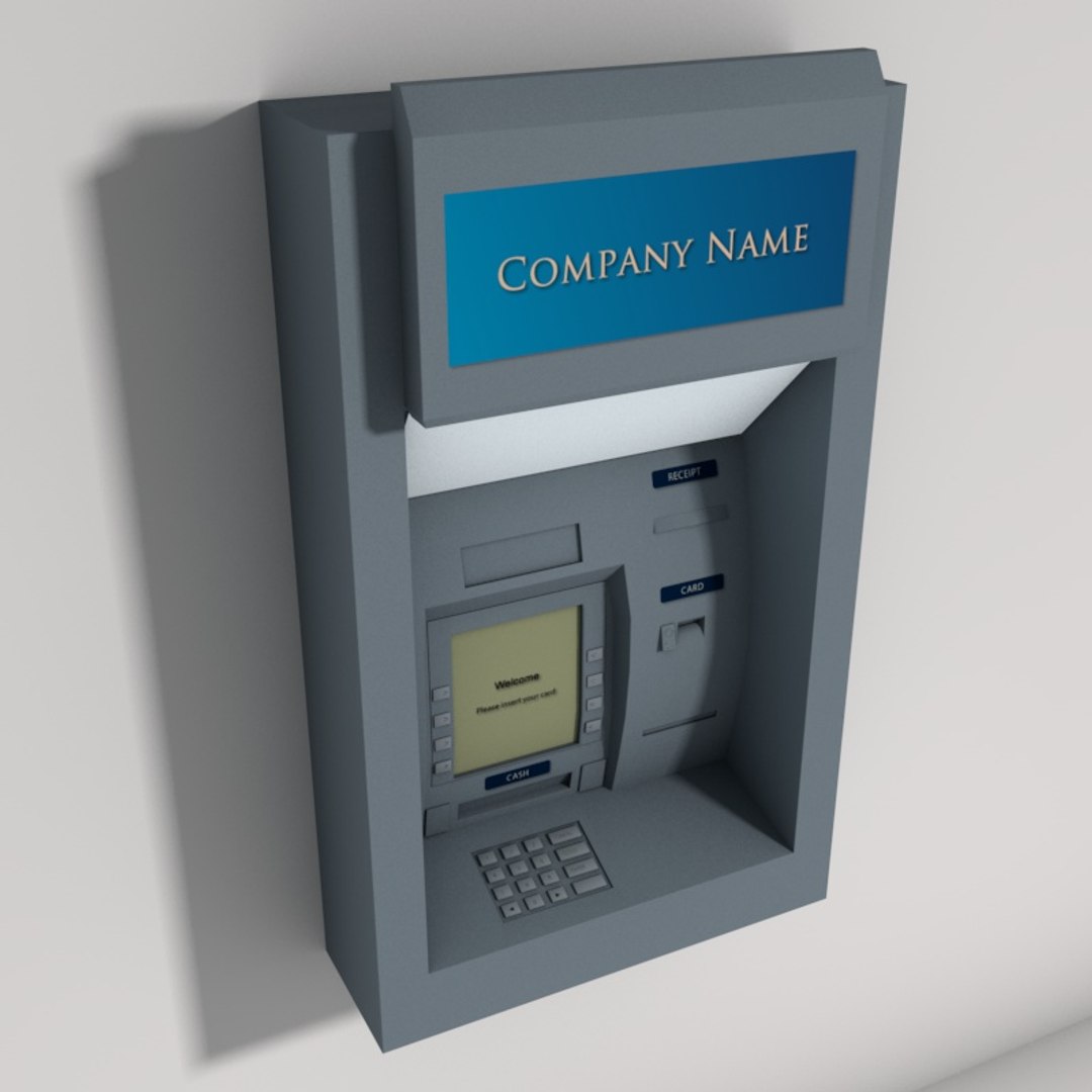Atm Cash Machine 3d Model