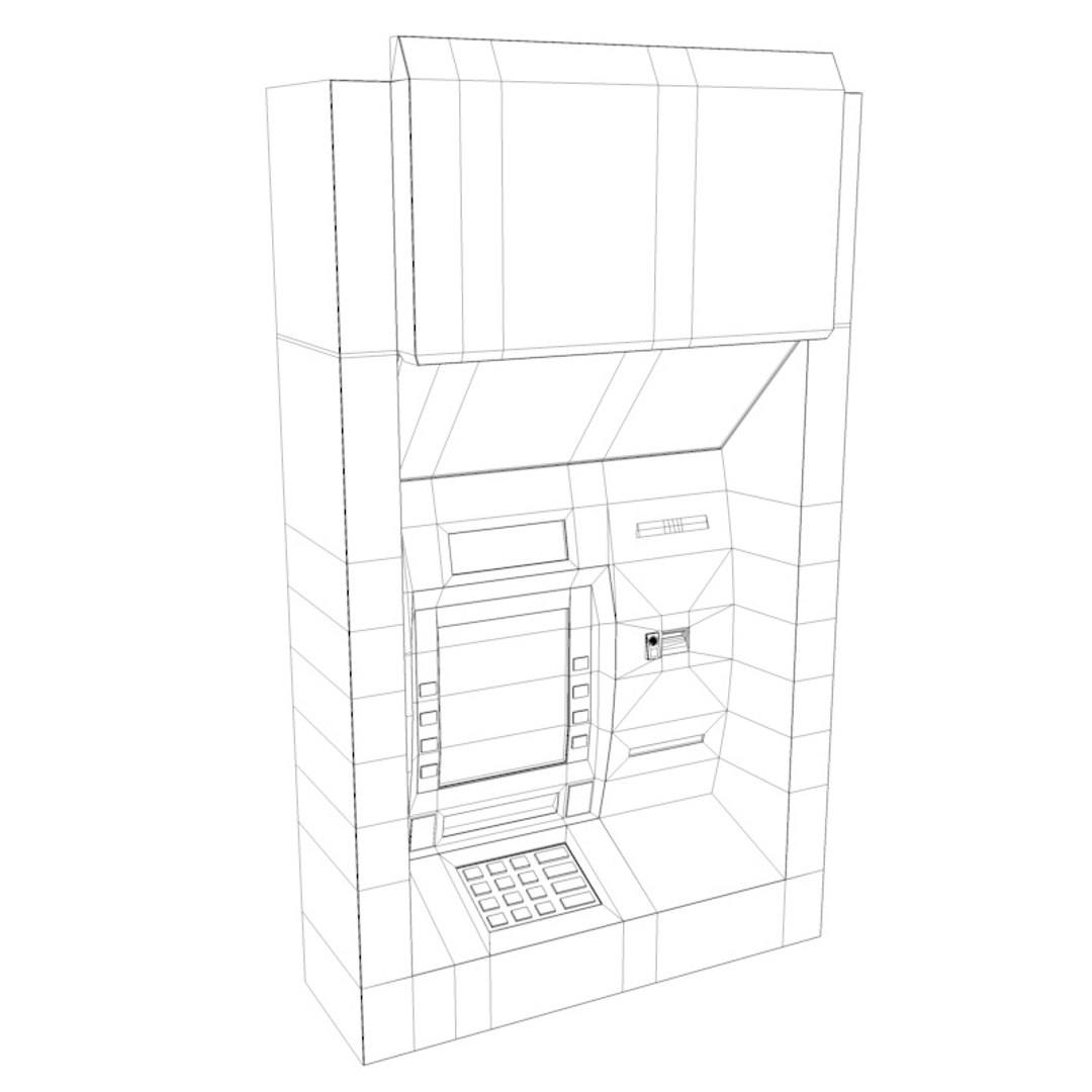 Atm Cash Machine 3d Model