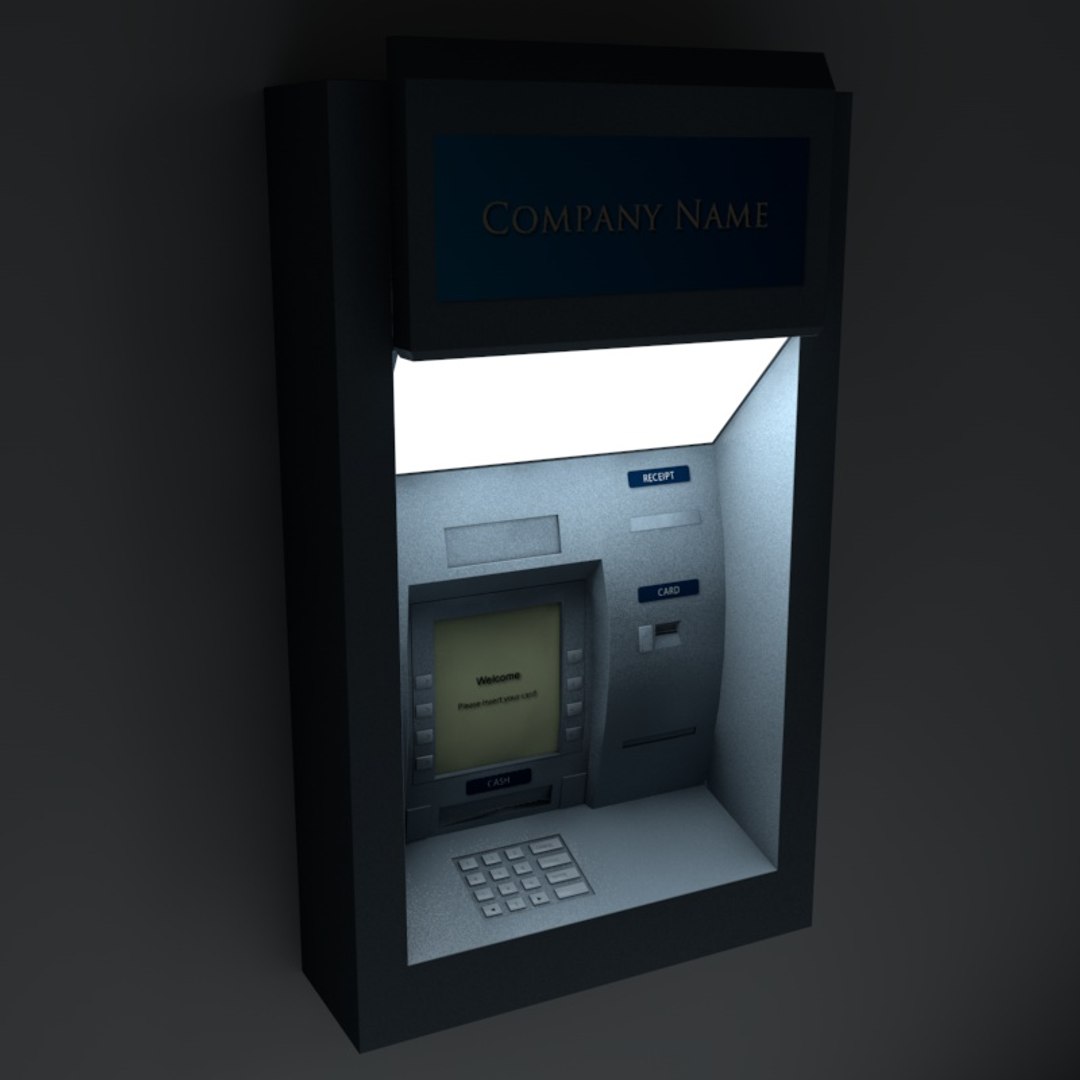 Atm Cash Machine 3d Model