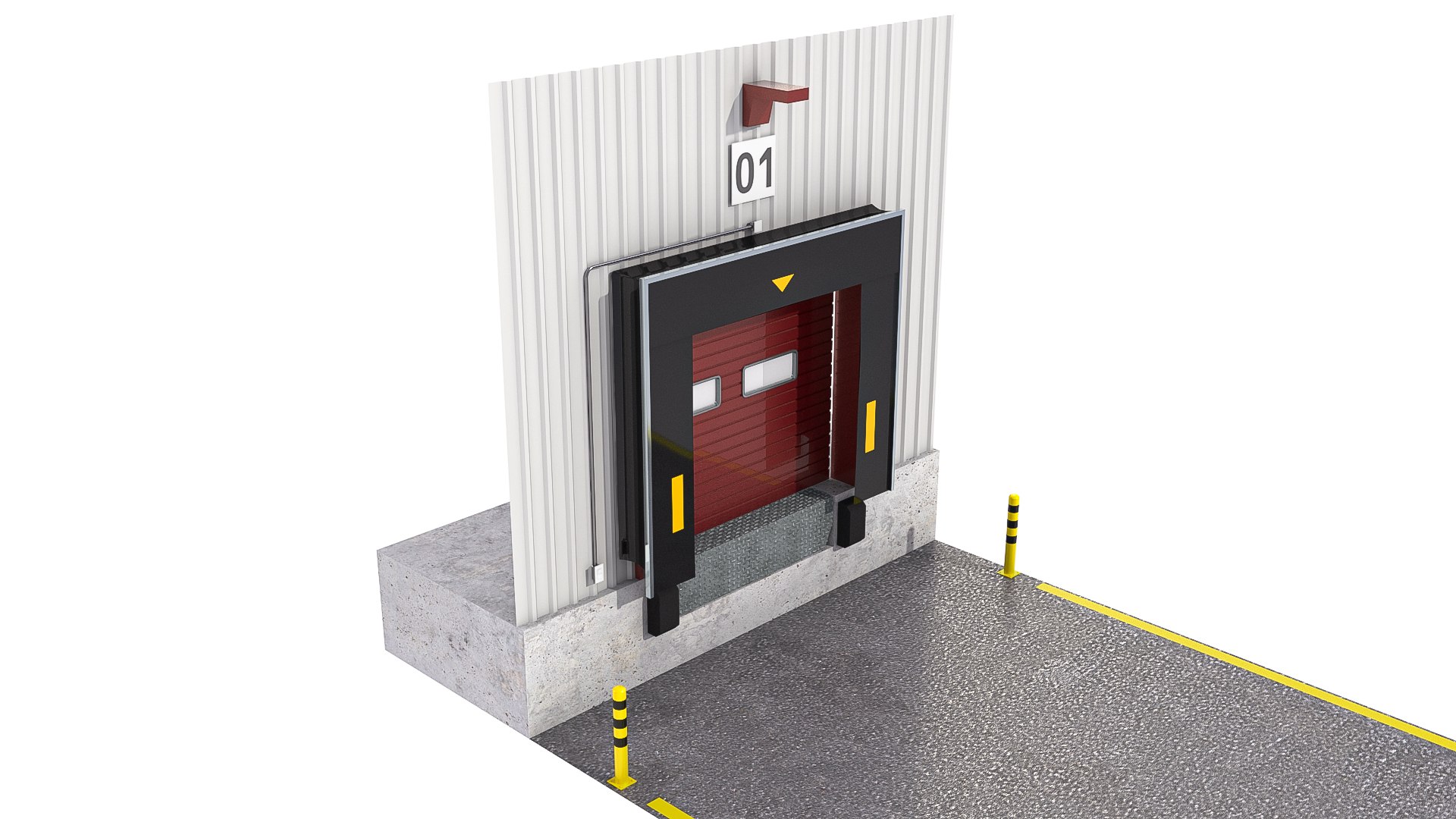 3D Dock Shelter 02 Model - TurboSquid 2064635