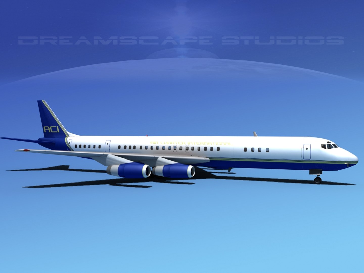 3d Model Douglas Dc-8