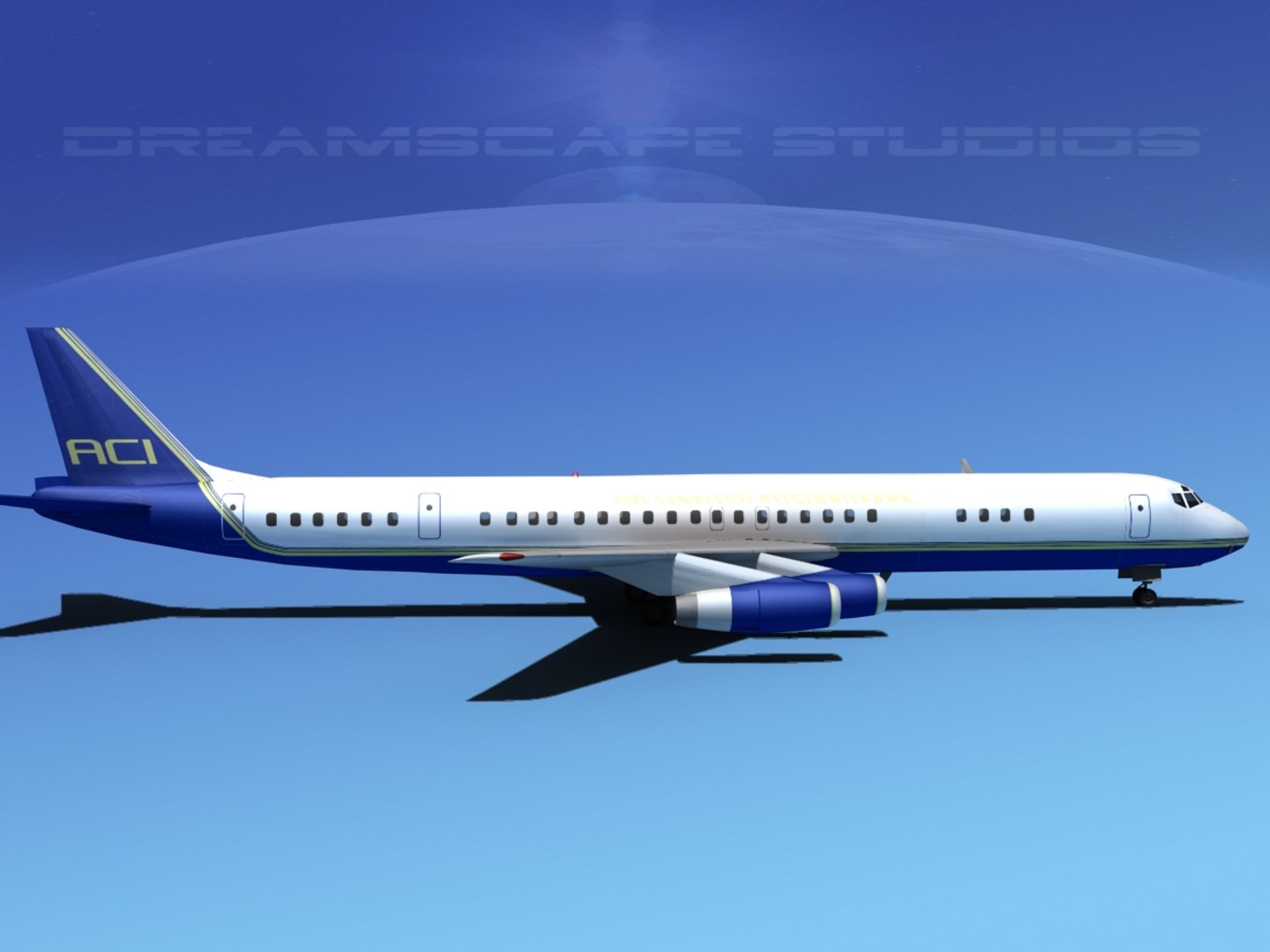 3d Model Douglas Dc-8