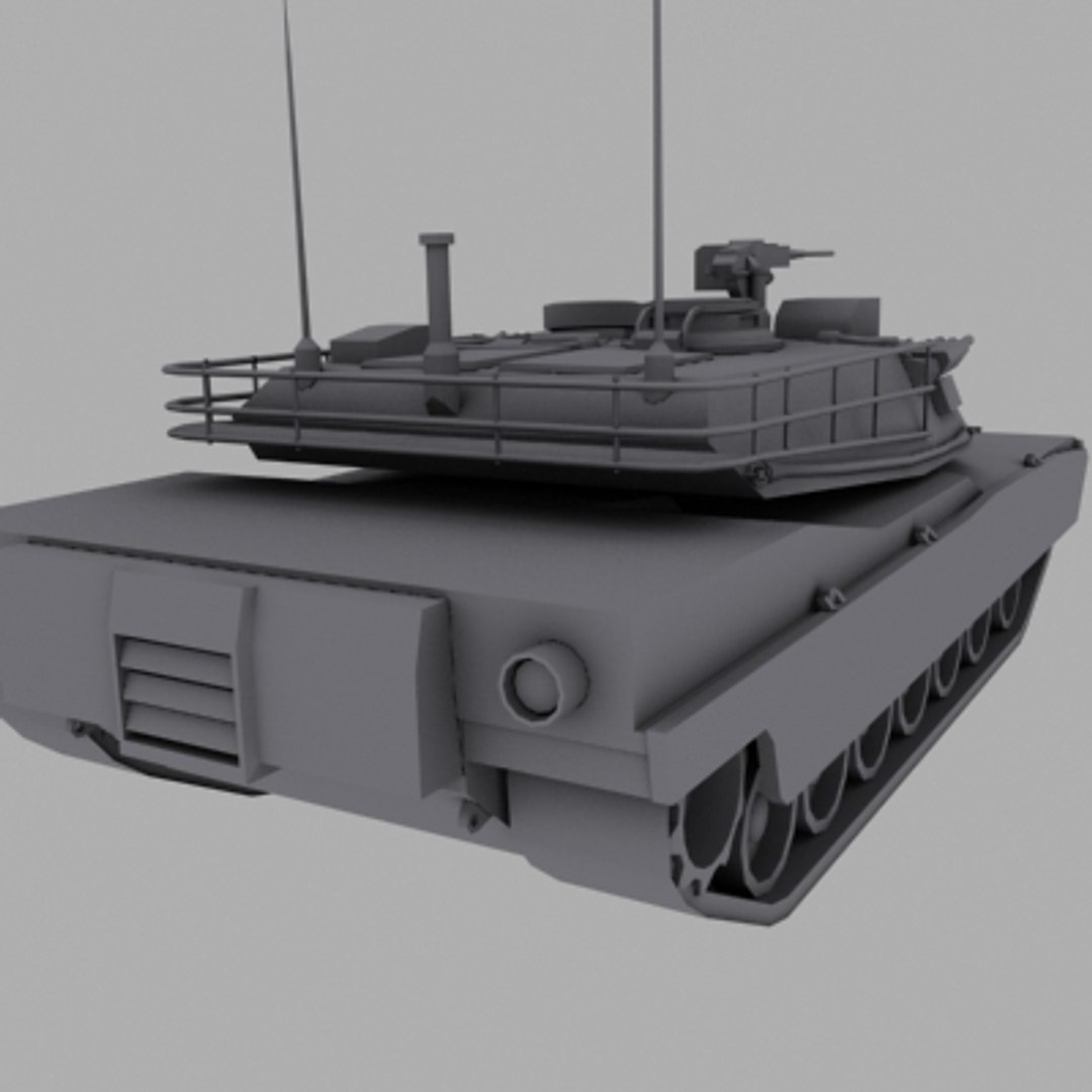 M1a1 Abrams Battle Tank 3d Model