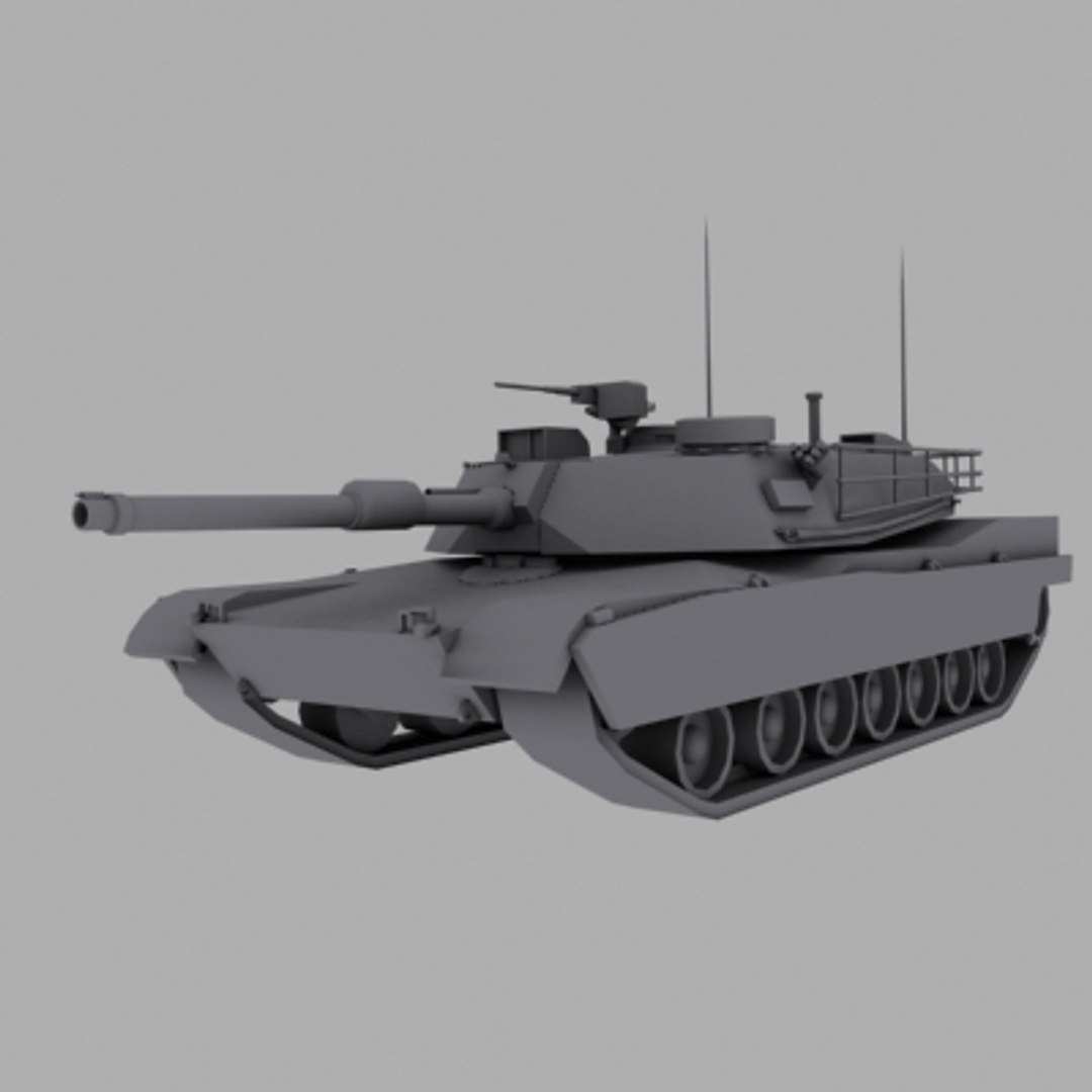 M1a1 Abrams Battle Tank 3d Model