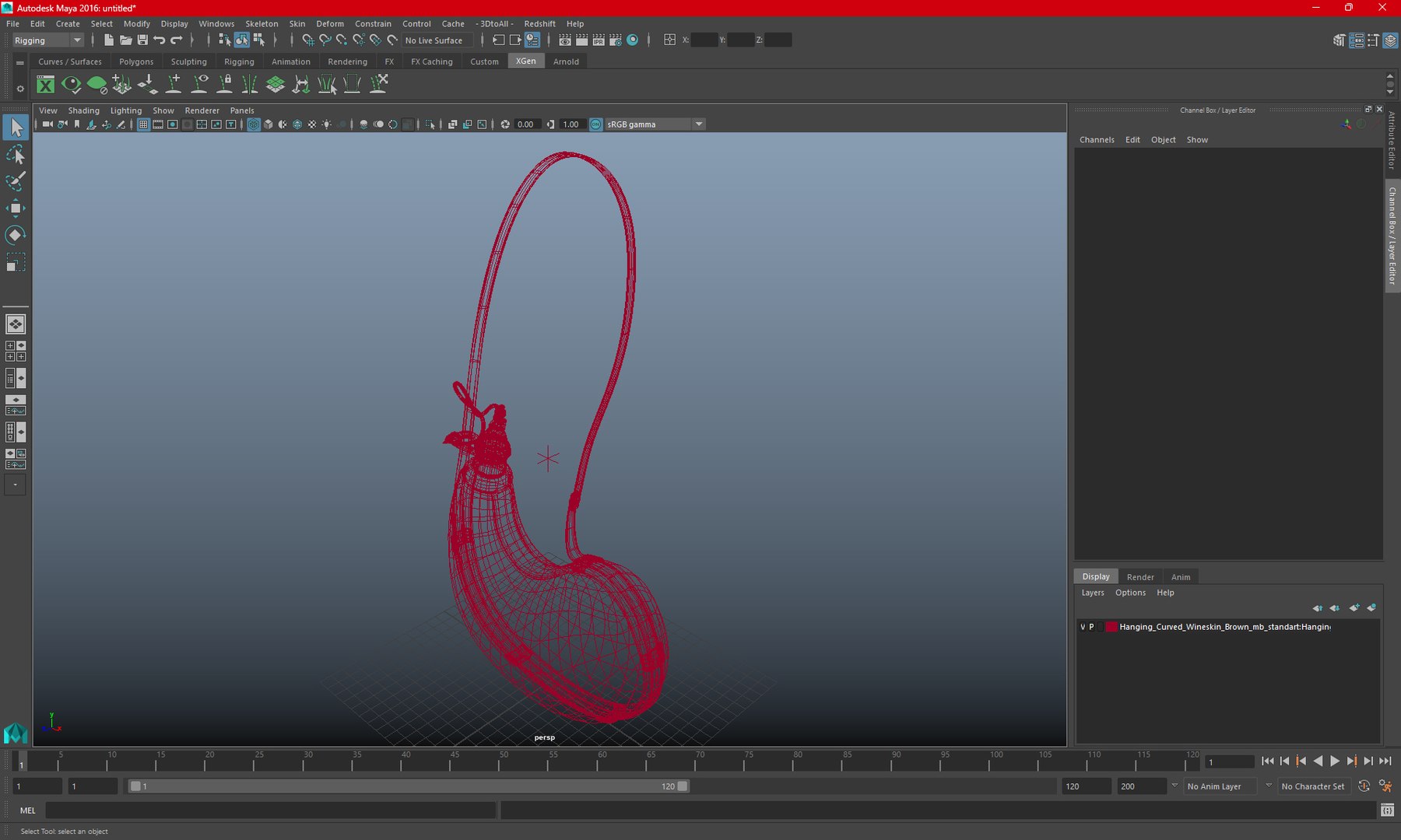 3D Hanging Wineskin JB Beige - TurboSquid 2191876