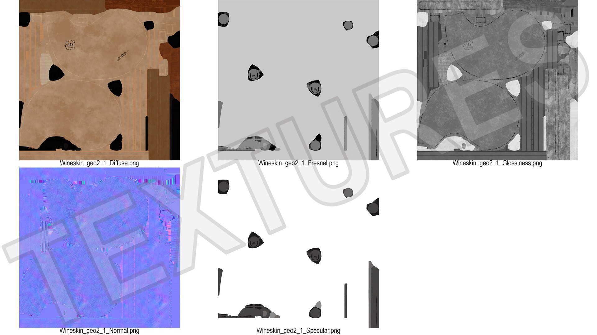 3D Hanging Wineskin JB Beige - TurboSquid 2191876