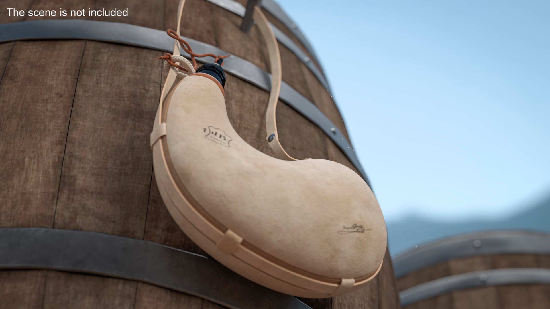 3D Hanging Wineskin JB Beige - TurboSquid 2191876