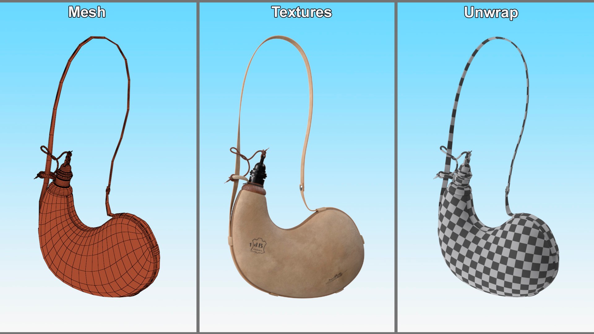3D Hanging Wineskin JB Beige - TurboSquid 2191876