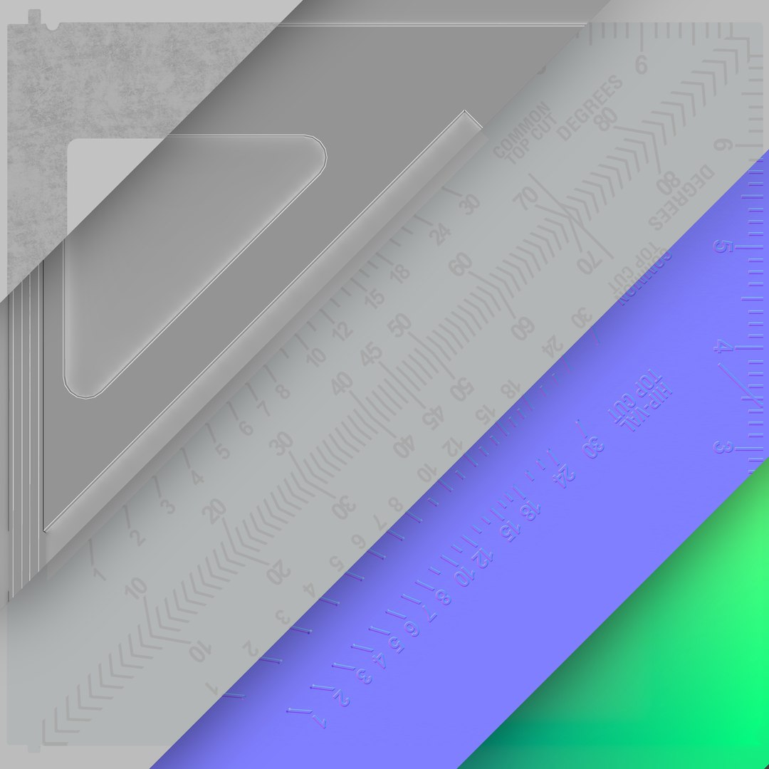 3D Rafter Ruler Model - TurboSquid 1633883