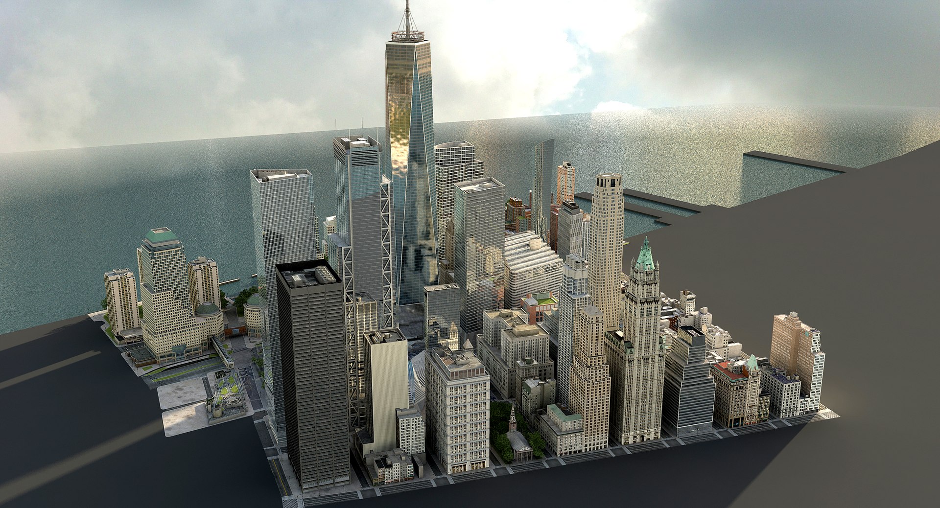 Manhattan Lower Buildings Model - TurboSquid 1329321