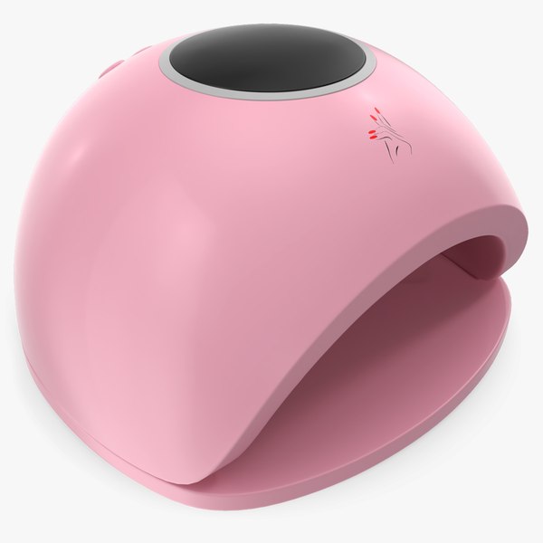 Gel UV LED Nail Lamp Pink Off State 3D 모델 - TurboSquid 2007449