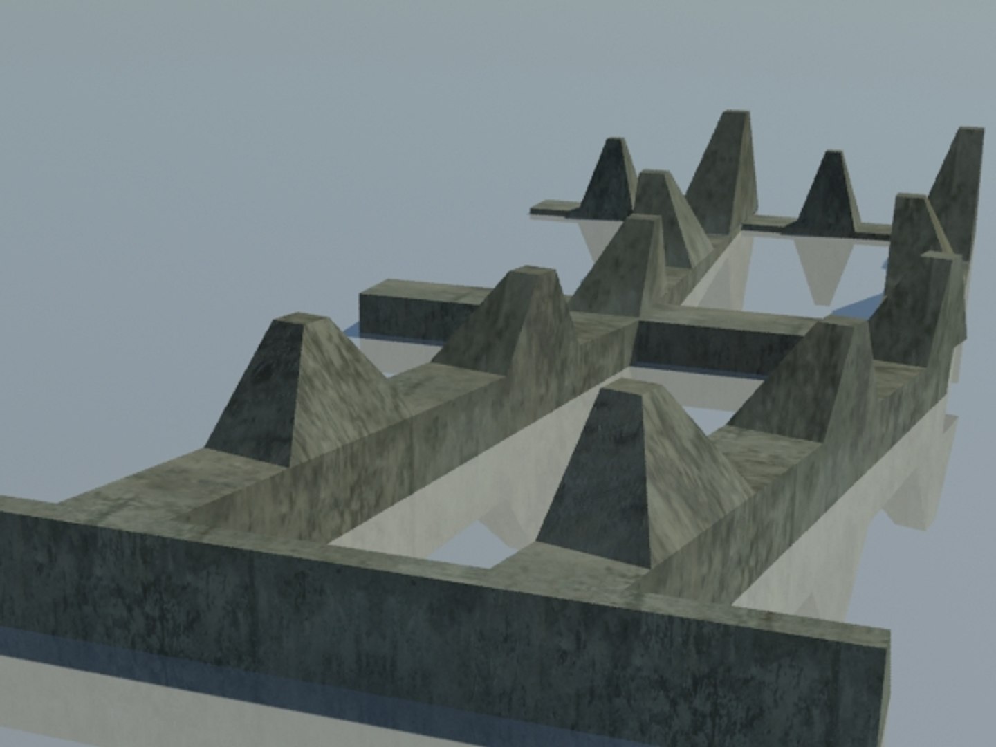 Barriers - 1939 Obstacles 3d Model
