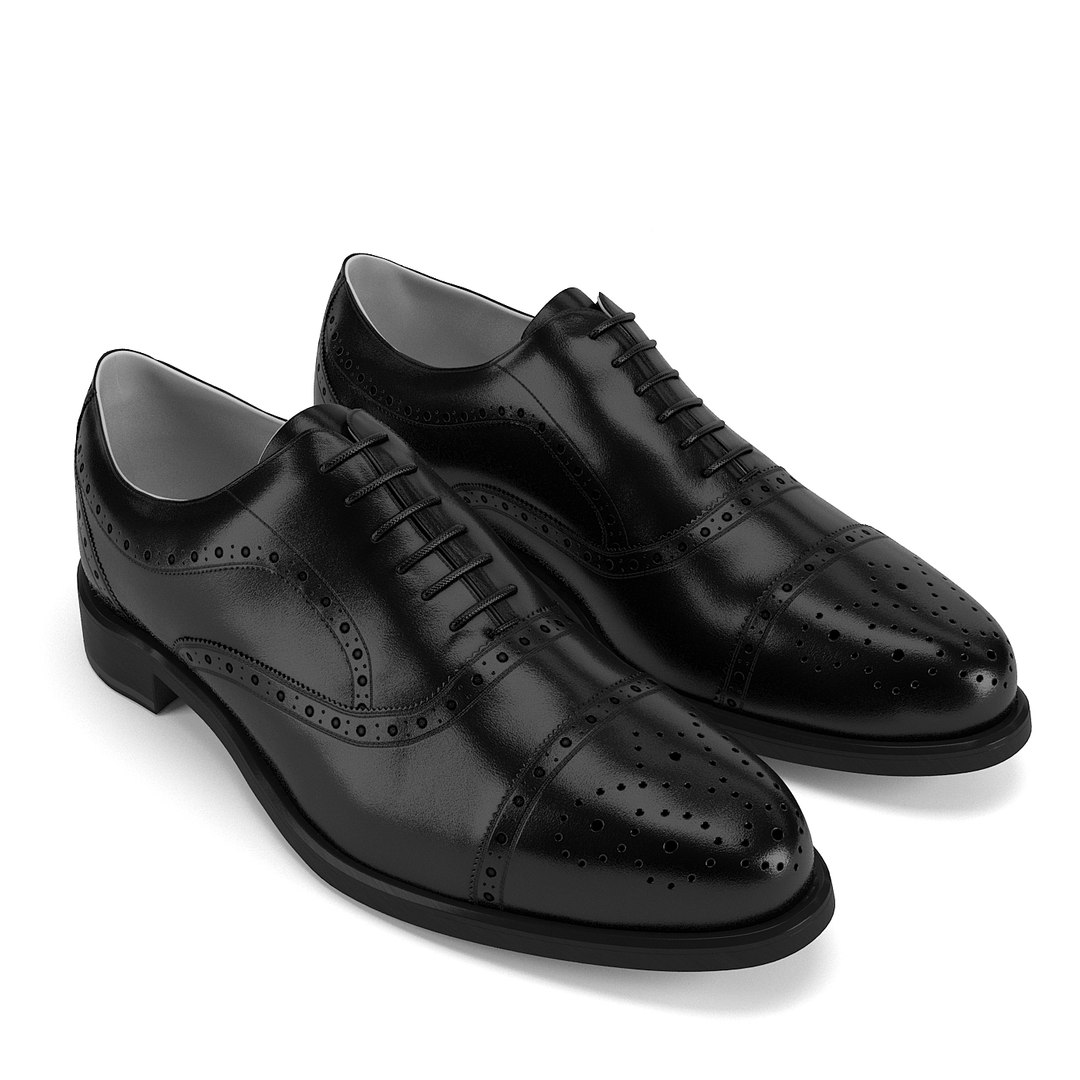 Semi Brogue Oxford Pbr 3D Model - TurboSquid 1521588