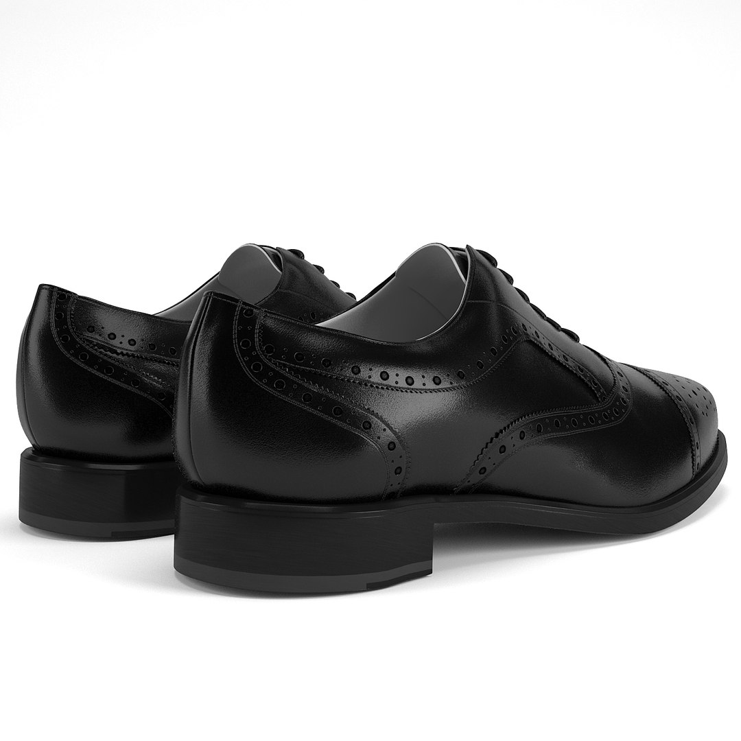 Semi Brogue Oxford Pbr 3D Model - TurboSquid 1521588