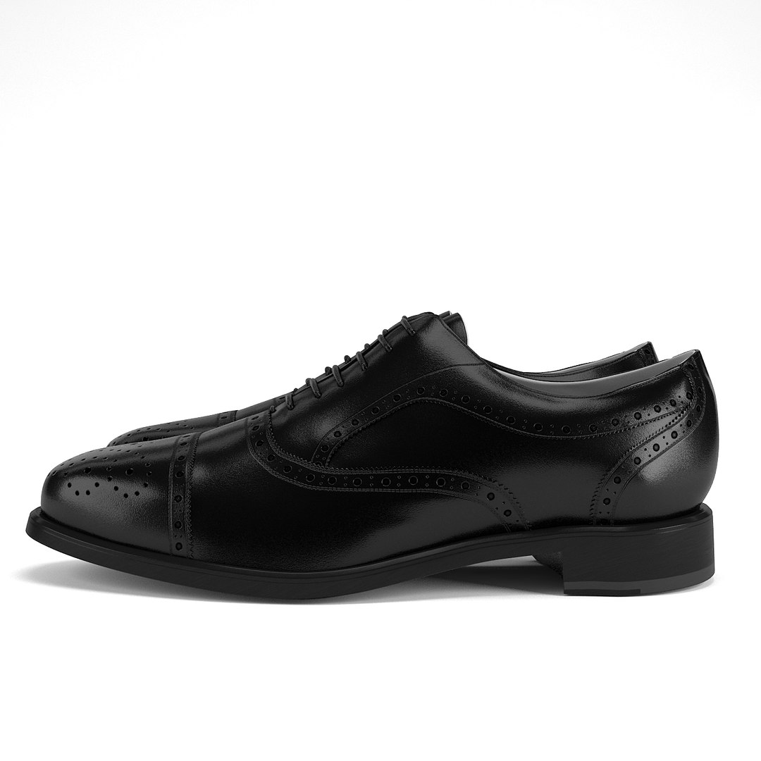 Semi Brogue Oxford Pbr 3D Model - TurboSquid 1521588