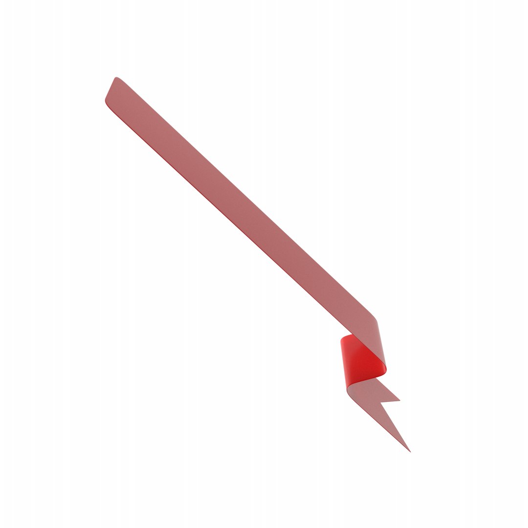 Red Ribbon Label 3D Model - TurboSquid 2281119