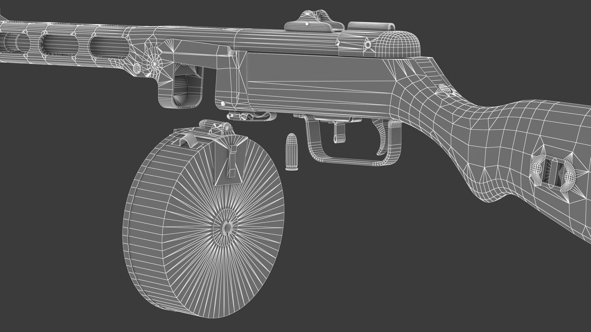 3D PPSh-41 Low Poly - TurboSquid 1881268