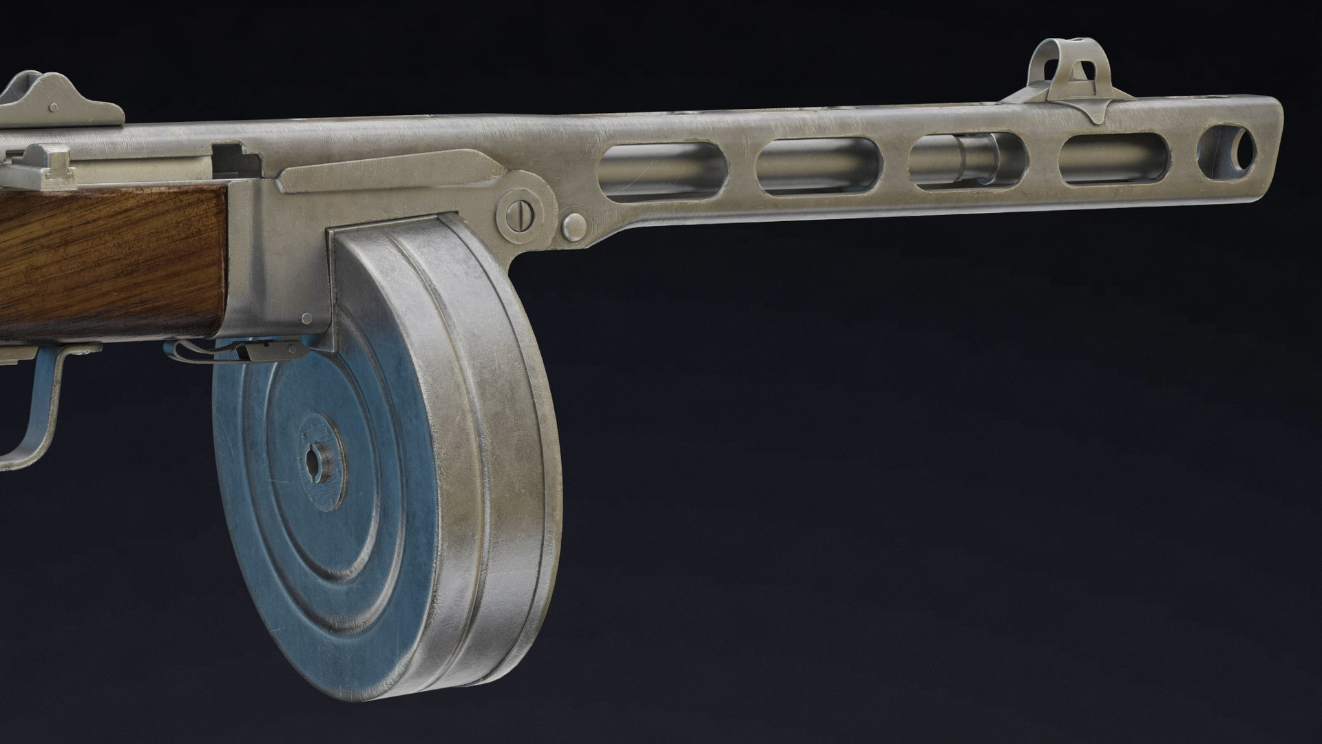 3D PPSh-41 Low Poly - TurboSquid 1881268