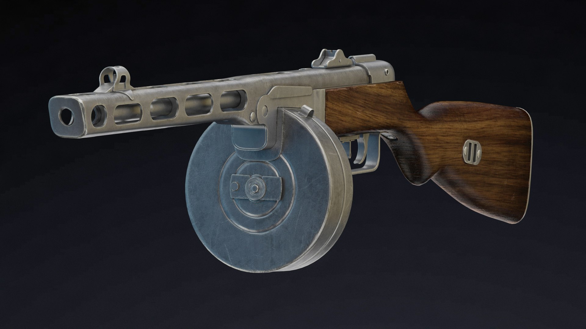 3D PPSh-41 Low Poly - TurboSquid 1881268