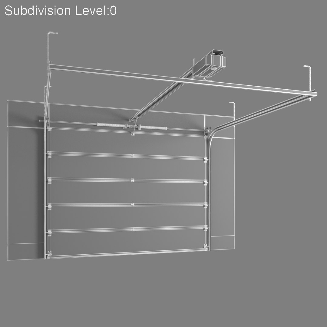 Segmented Garage Door 3d Model