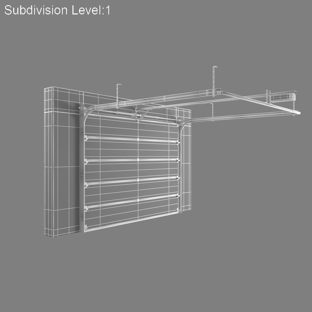 Segmented Garage Door 3d Model