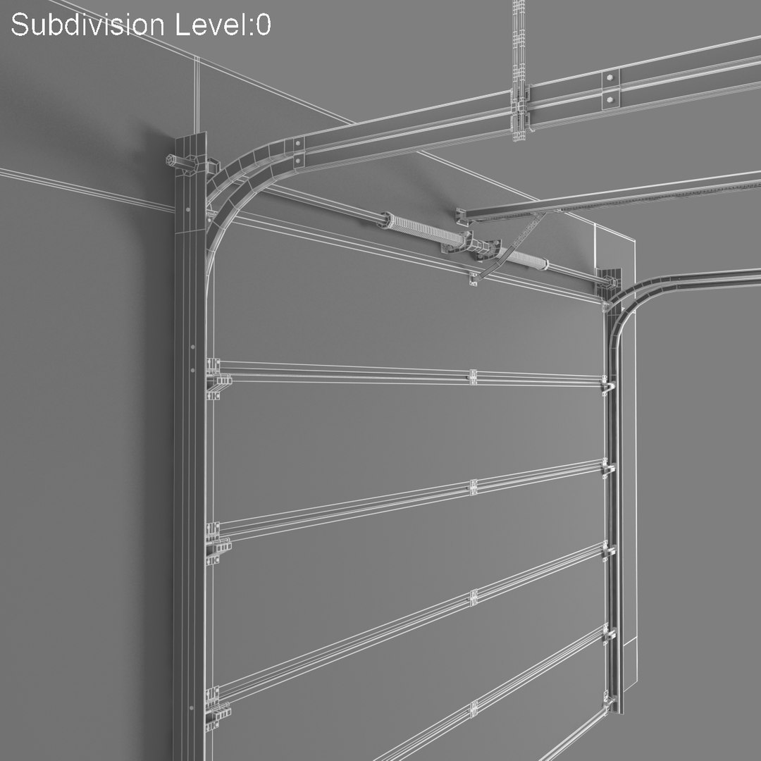 Segmented Garage Door 3d Model