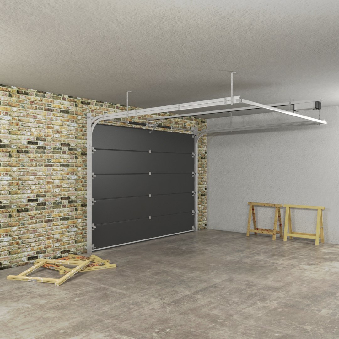 Segmented Garage Door 3d Model