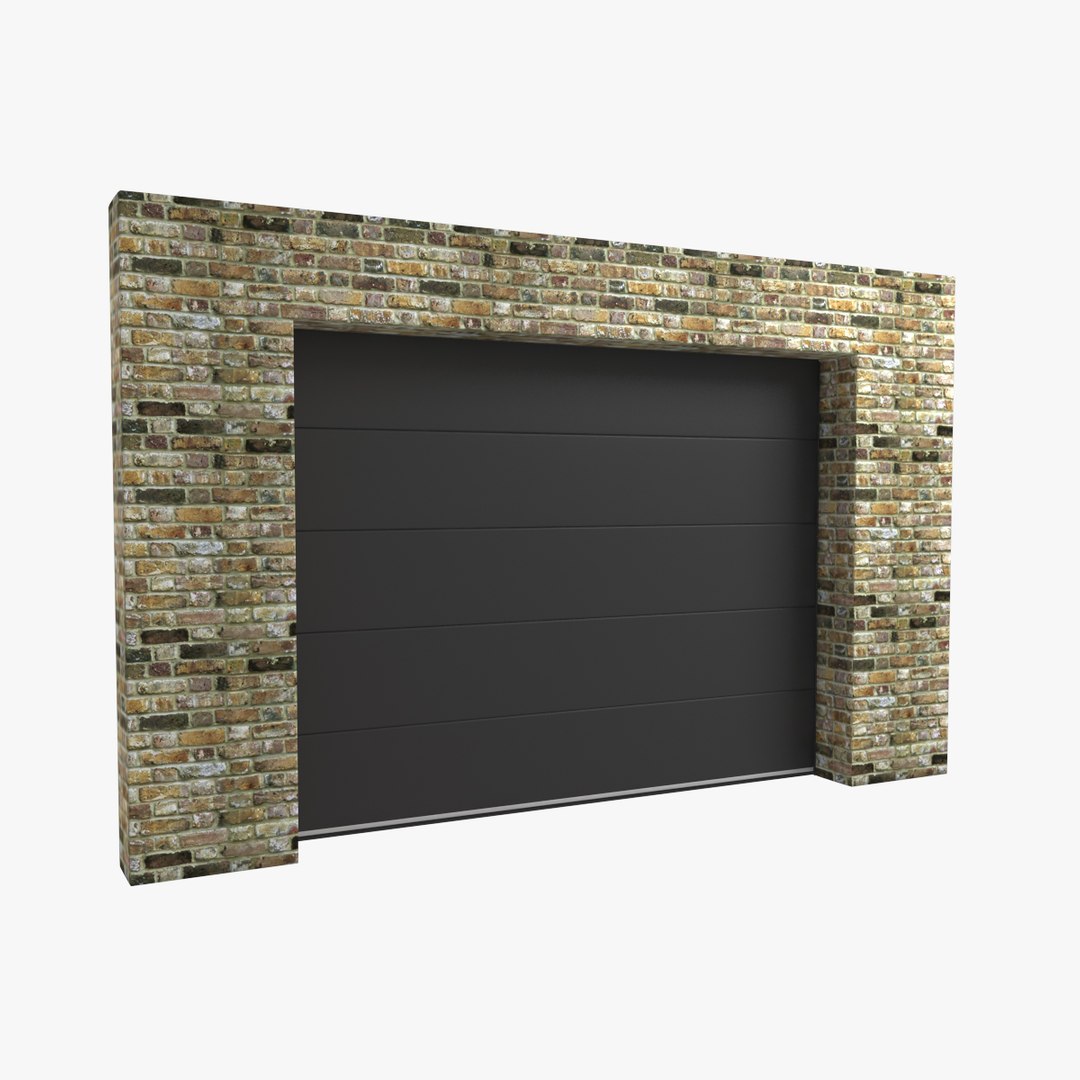 Segmented Garage Door 3d Model