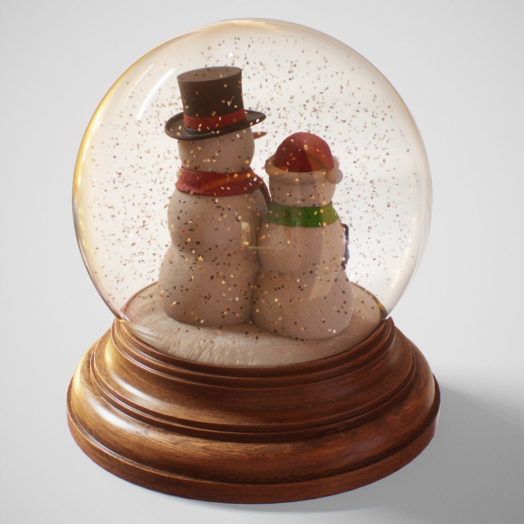 3D Christmas Snow Globe - TurboSquid 1801742