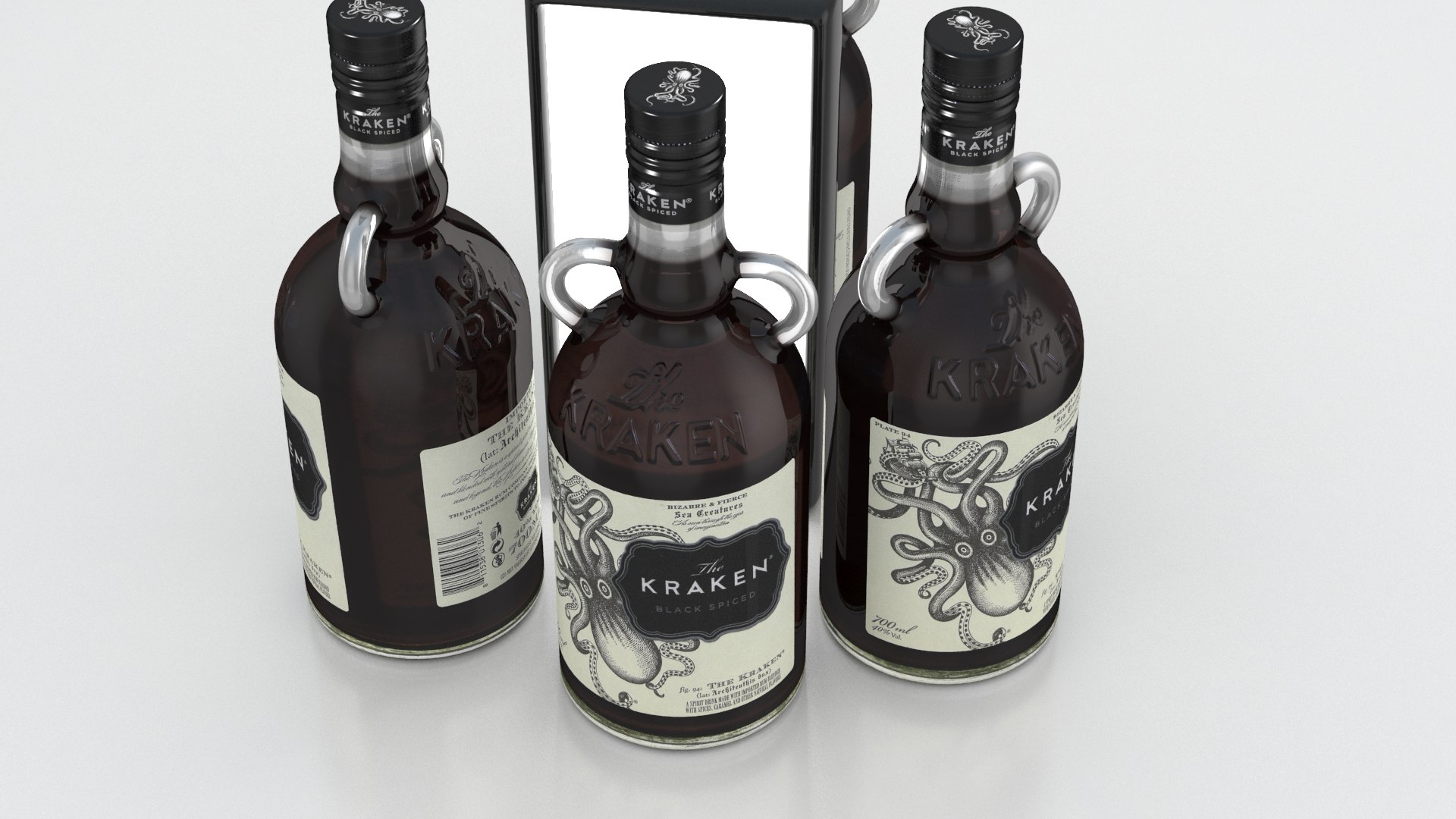 Alcohol Bottle Rum 3D Model - TurboSquid 1505013