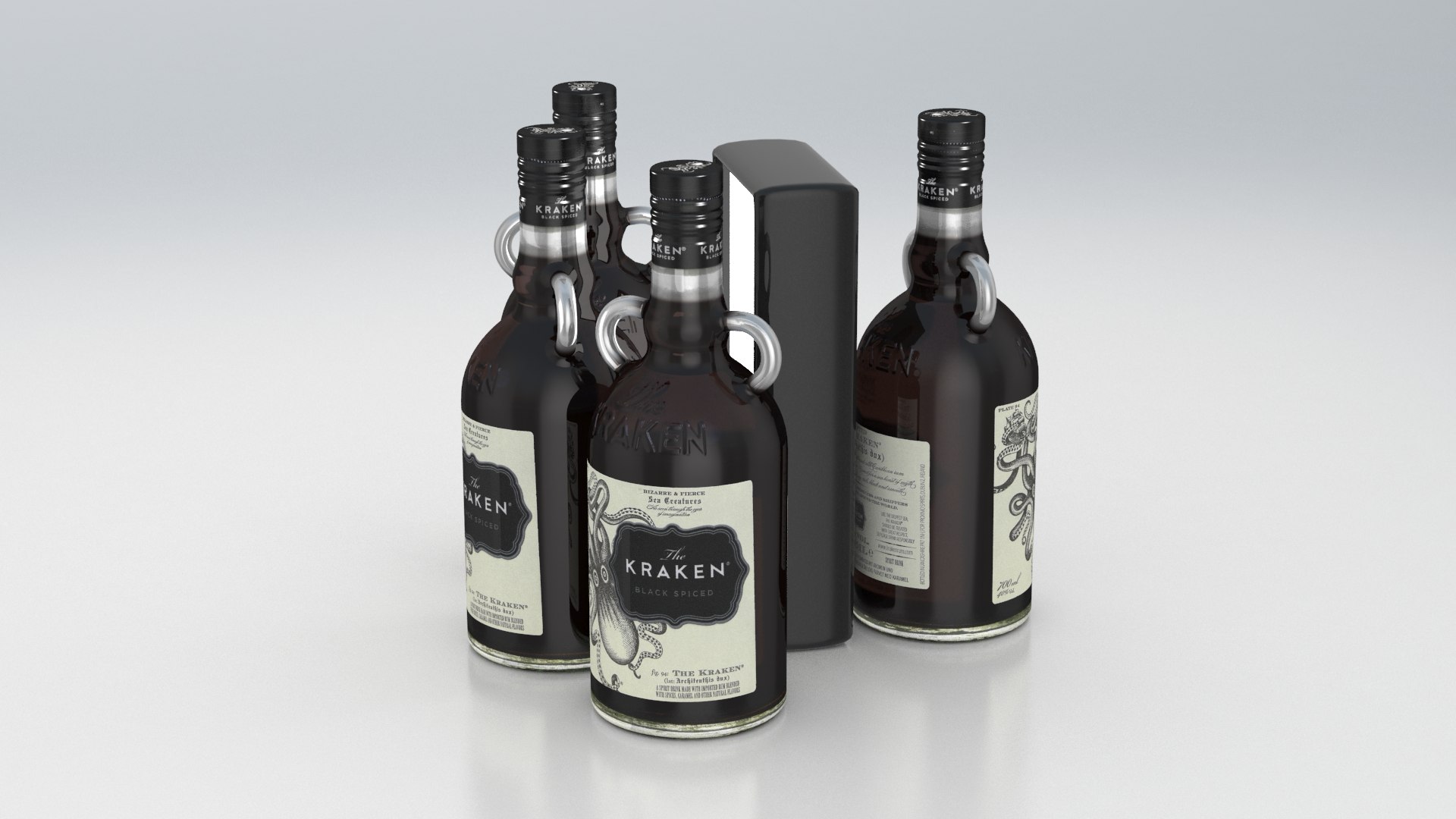 Alcohol Bottle Rum 3D Model - TurboSquid 1505013