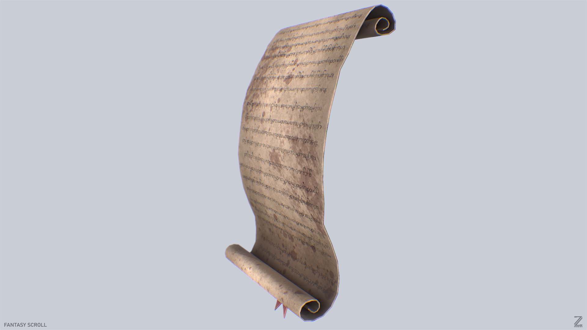 Fantasy Scroll 3D Model - TurboSquid 2223436